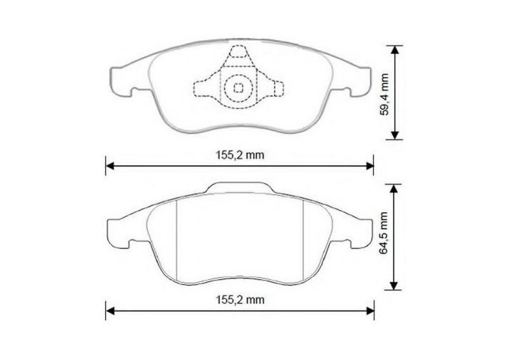 Pločice kočione prednje Jurid 573268