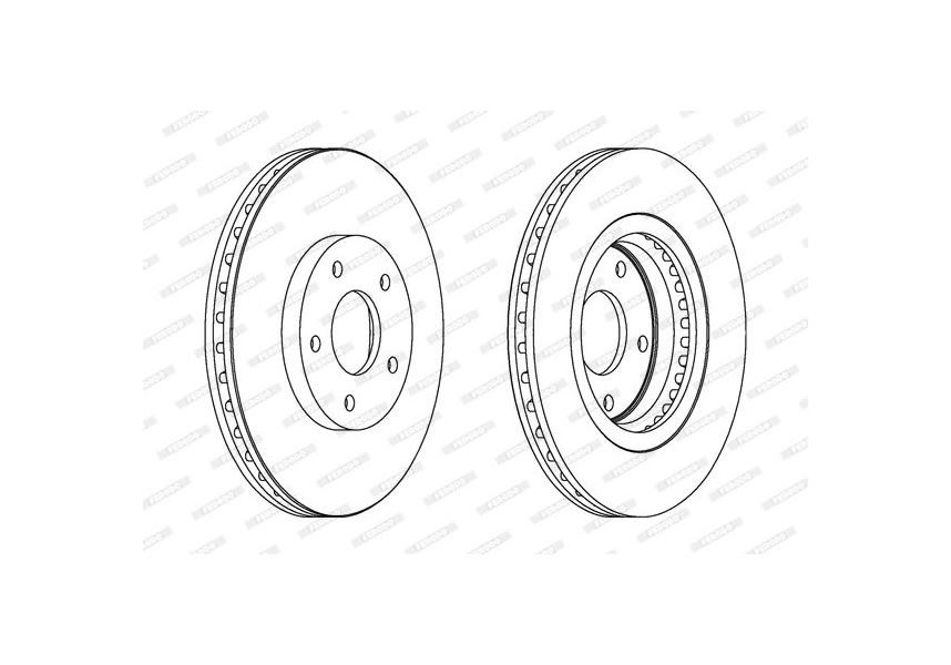 Disk kočioni prednji 296x26 5/114 Ferodo DDF1589 40206JD00A