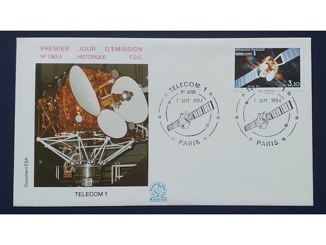 Francuska FDC 1.09.1984. No 1383 A