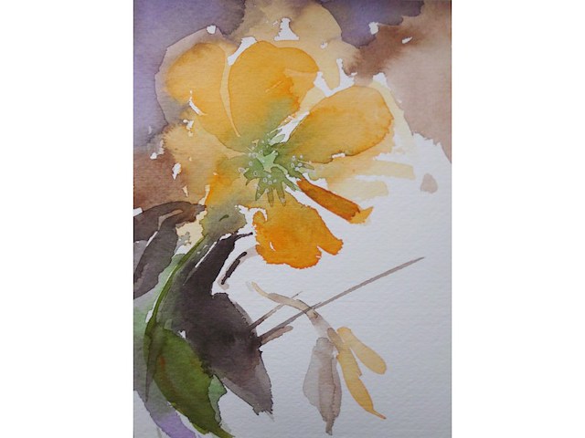 Cvetni akvarel- 14x19cm