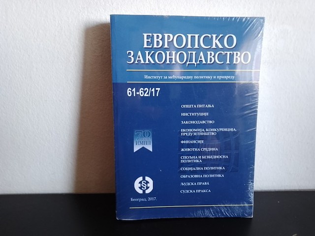 Evropsko zakonodavstvo 61-62/17