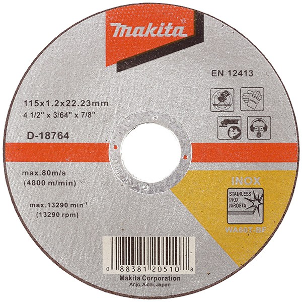 Makita disk za sečenje nerđajućeg čelika 115 mm B-45727