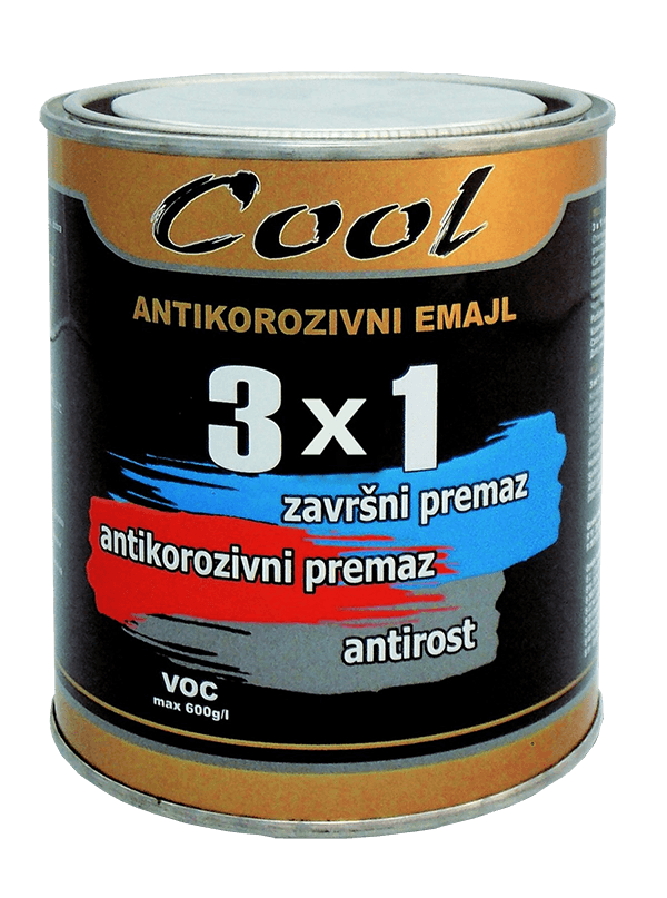 10003 Farba Cool 3u1 ch crni mat 0,75lit