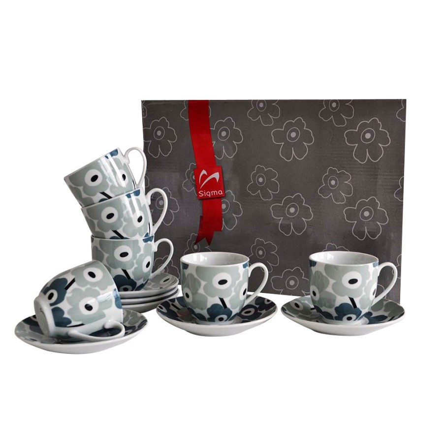 PORCELAN SET ZA KAFU 6/1 - SIVA