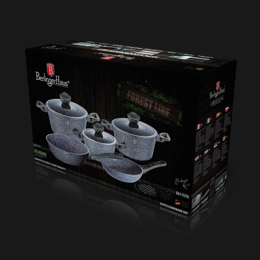 SET POSUĐA 10 DELOVA FOREST DARK GRAY