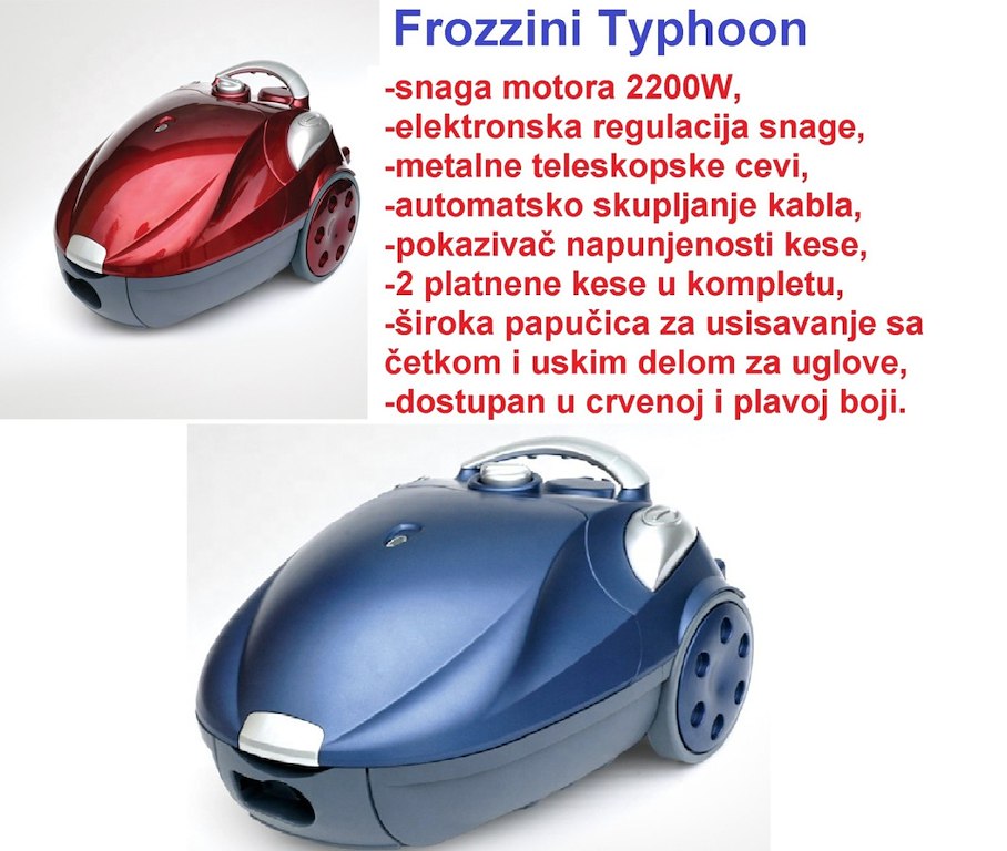 USISIVAČ TYPHOON FROZZINI U 755