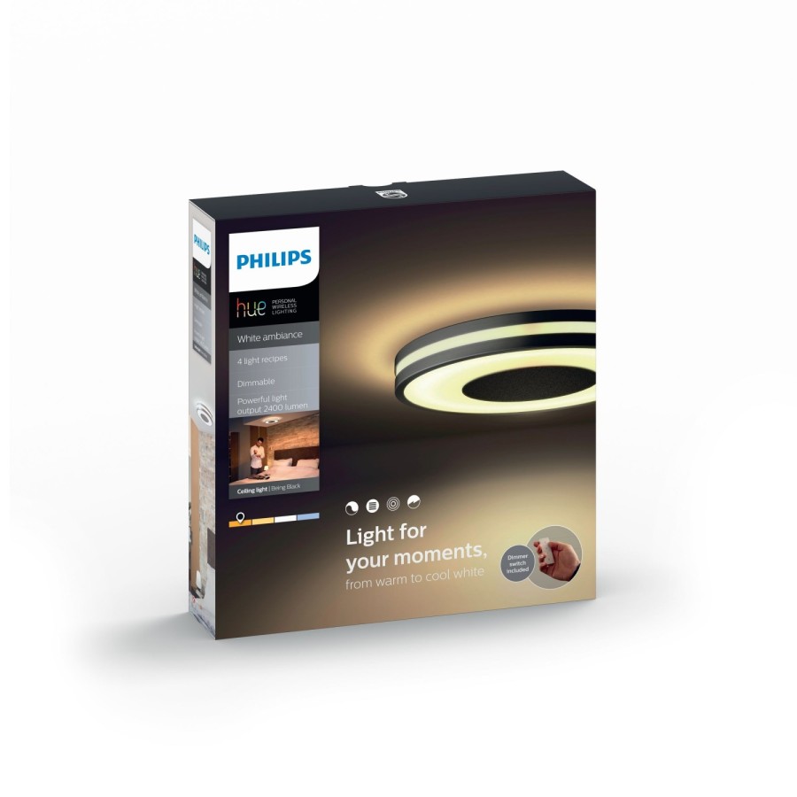 Philips Connected Luminaires Being Hue plafonska svetiljka LED crna