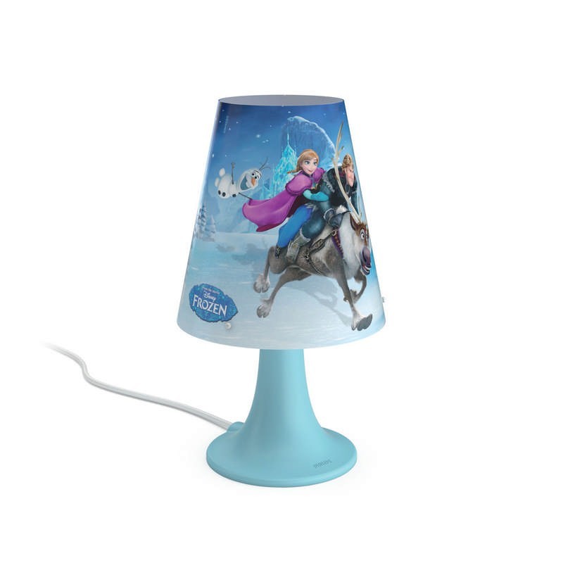 Stona svetiljka-Frozen-plava sa kablom