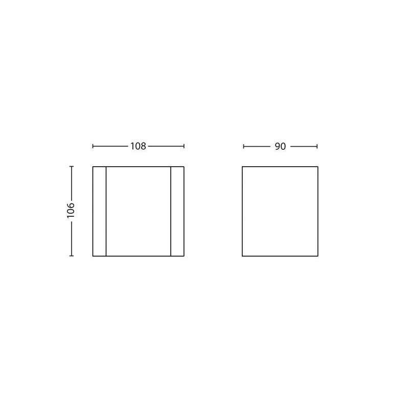 Baglan zidna svetiljka mat hrom LED 1x6W 240V