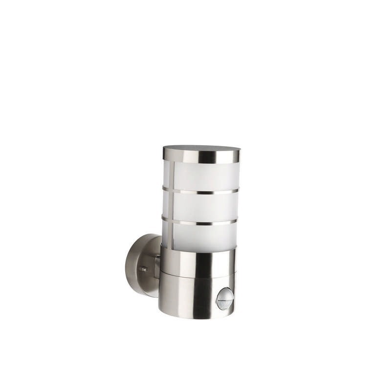 Calgary zidna spoljašnja svetiljka sa senzorom inox 1x14W 230V