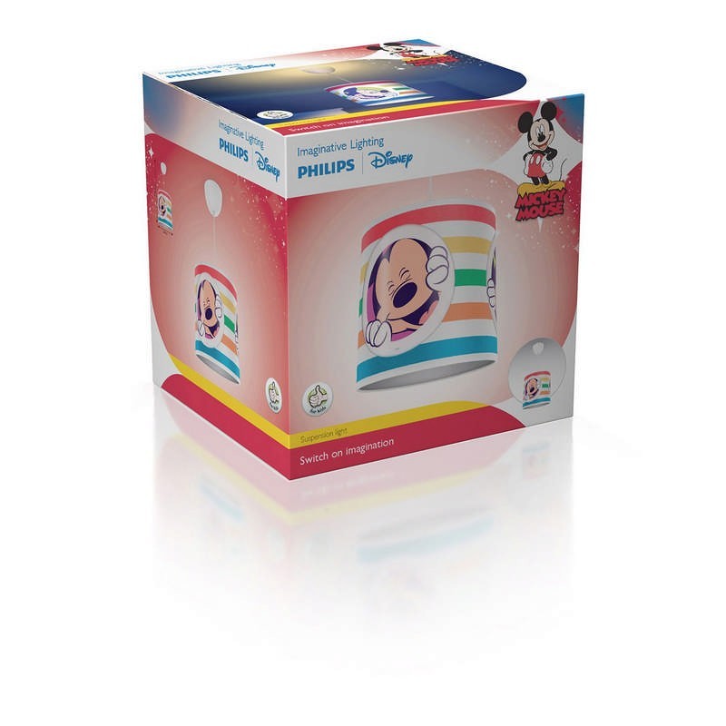 Mickey Mouse visilica luster bela 1x23W 230V