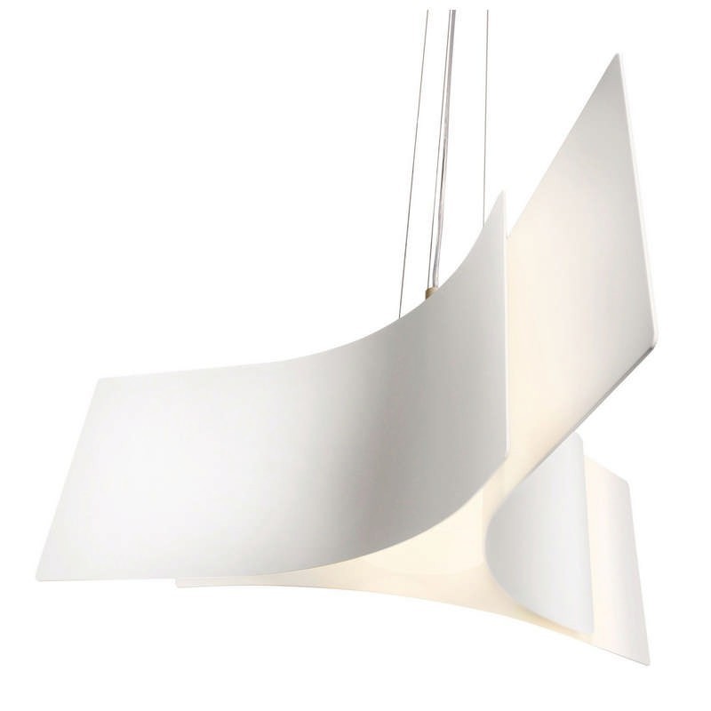 Bent pendant white 1x70W 230V