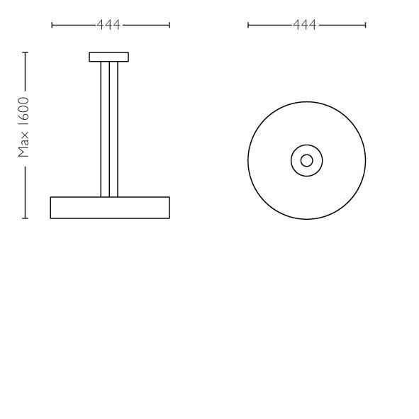 Philips Connected Luminaires Fair Hue vislilica - luster crni