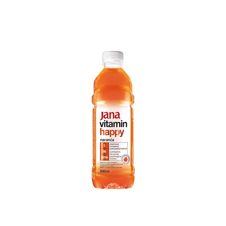 Voda jana vitamin pomorandža happy 0,5l Jana Vitamin