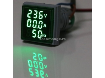 Voltmetar ampermetar AC 60-500V / 0-100A sa FREKVENCIJOM