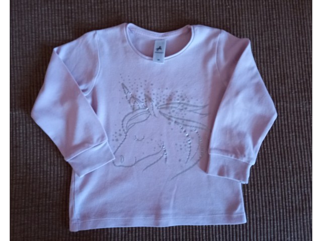 ❤️✽ 98 - C&;A roze  majica Jednorog