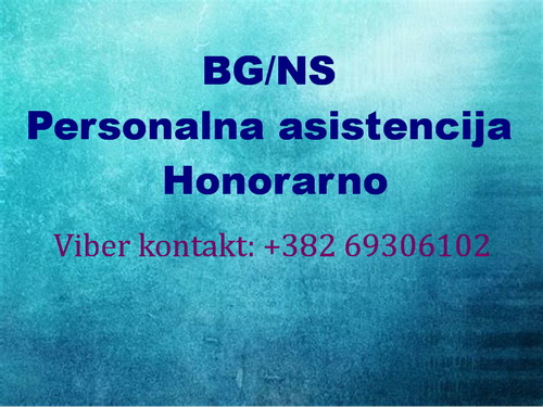 BG/NS Personalna asistencija – Honorarno