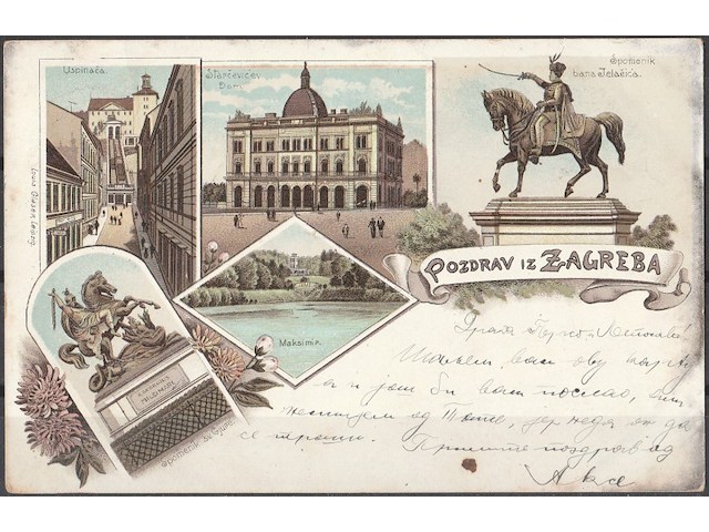 Hrvatska - Zagreb / litografija / 1899