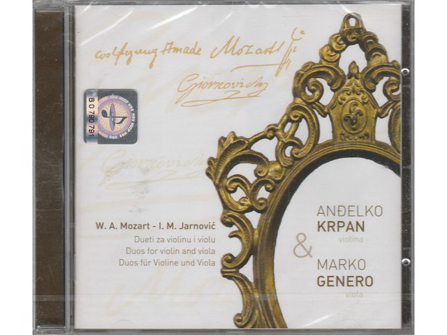 ANĐELKO KRPAN I MARKO GENERO - Duos For Violin And Viol