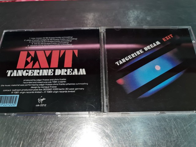 Tangerine Dream - Exit , ORIGINAL