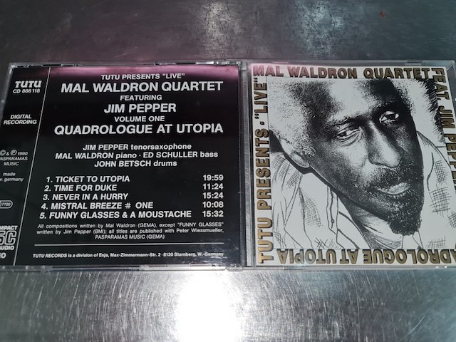 Mal Waldron - Vol. I , Quadrologue at Utopia , ORIGINAL