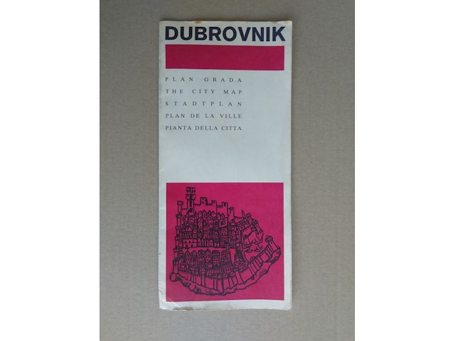 DUBROVNIK, Jugoslavija (Plan grada)