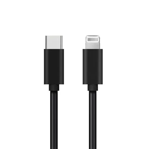 USB data kabl PD za iPhone Type C na lightning 3A crni 1m (MS)
