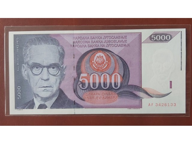 5000 DINARA 1991 UNC