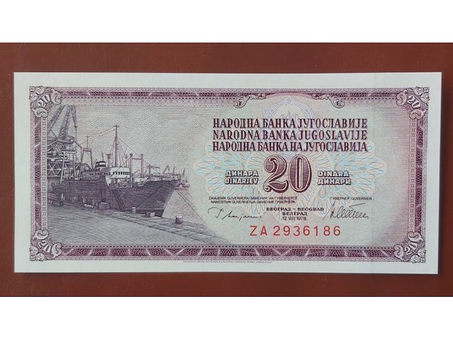 20 DINARA 1978 UNC *ZA*