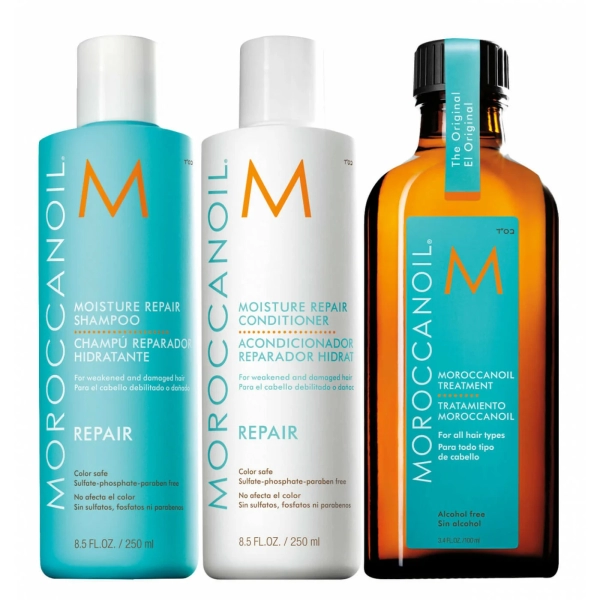 Moroccanoil Repair Trio šampon 250ml + regenerator 250ml + tretman original 100ml