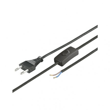 Strujni kabel sa prekidačem 1,5m ( N2K-BK/VDE )