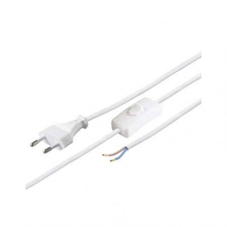 Strujni kabel sa prekidačem 1,5m ( N2K-WH/VDE )