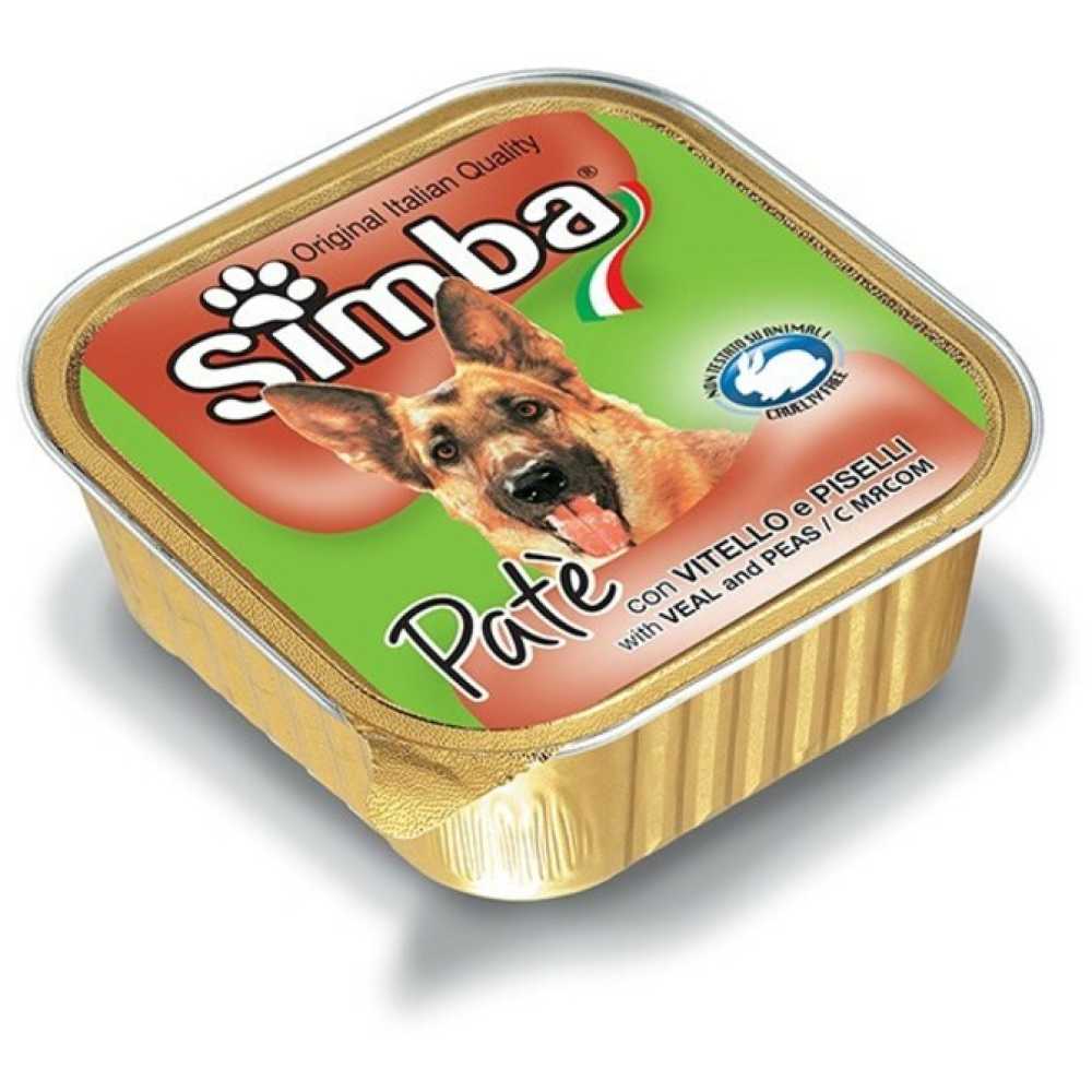 SIMBA pašteta za pse - teletina i grašak 150g