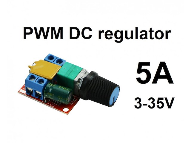Regulator DC motora - PWM - 5A