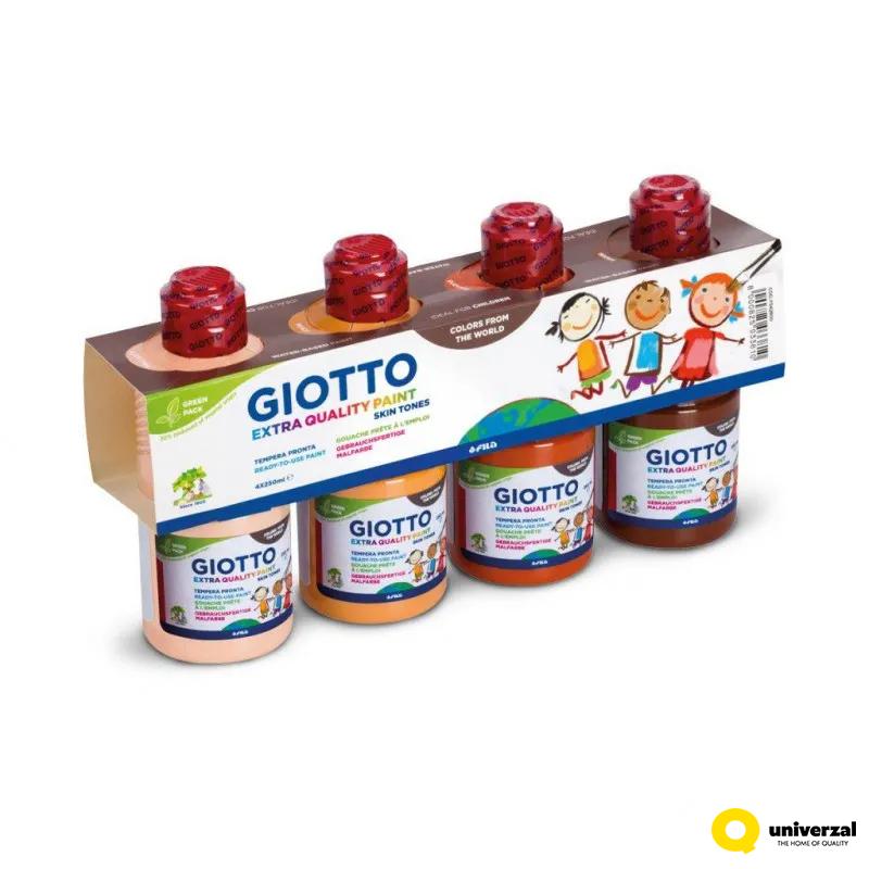 TEMPERA 250ml GIOTTO SKINTONES SET 4X250ML 542800