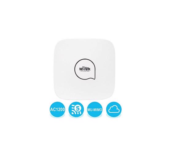 Wi-Tek WI-AP217, 11AC Wave2 Dual Band 1200Mbps Gigabit Indoor Ceiling Mount Cloud Access Point