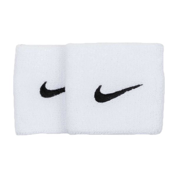 NIKE Znojnice Swoosh Wristbands White/Black U