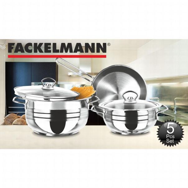 FACKELMANN Set posuđa 5/1 inox