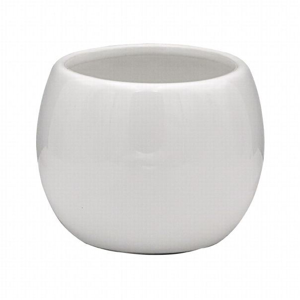 RIDDER Čaša Belly bela keramika