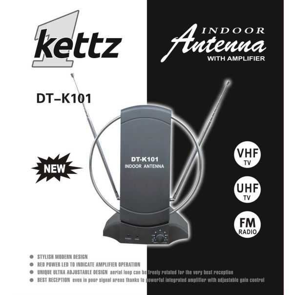 KETTZ Sobna TV/FM antena DT-K101 + pojačivač