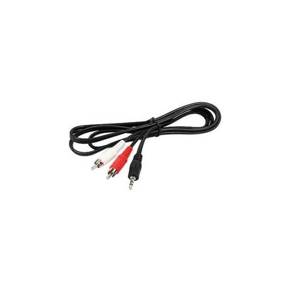 E-GREEN Kabl audio 3.5mm - 2xRCA 10m crni