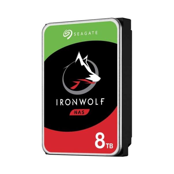 SEAGATE 8TB 3.5" SATA III 256MB 7.200rpm ST8000VN004 IronWolf NAS