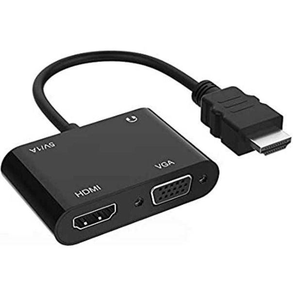 FAST ASIA Adapter-konvertor HDMI na HDMI+VGA+MICRO+AUDIO