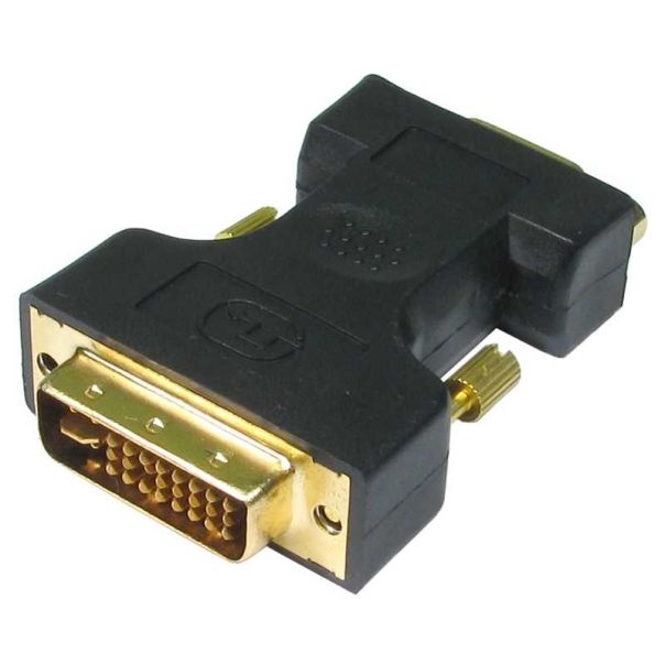 FAST ASIA Adapter DVI-I (M) - VGA (F) crni