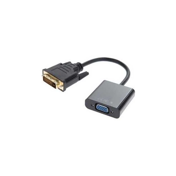 FAST ASIA Adapter-konvertor DVI-D (M) - VGA (F) crni