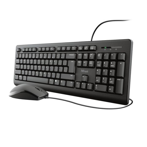 TRUST Tastatura i miš Primo US, crni 23970