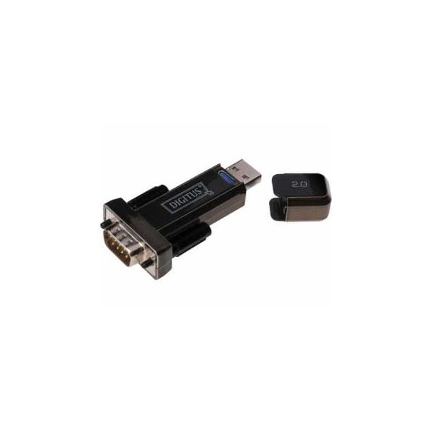 DIGITUS Adapter USB 2.0 tip A (M) - Serijski port (RS-232) 9pin (M) crni DA-70156