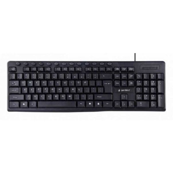 GEMBIRD KB-UM-107 ** Multimedijalna tastatura US layout black USB (419)