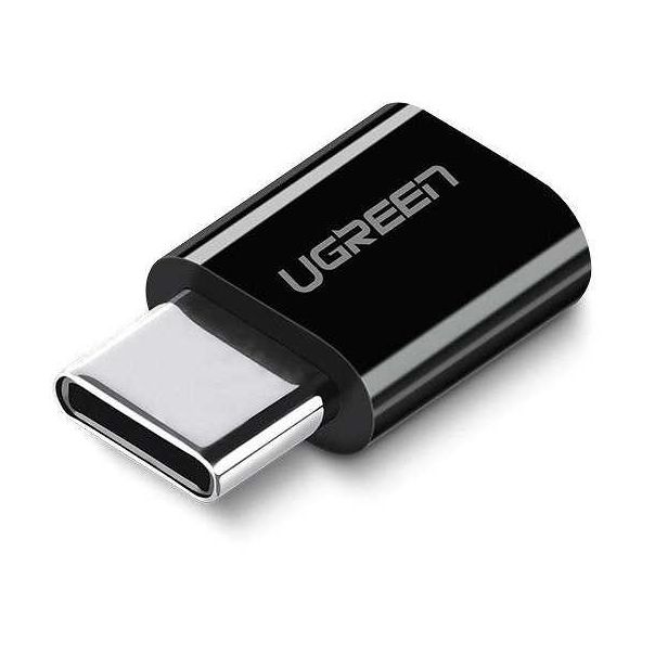 UGREEN USB Adapter Micro USB na Type C, US157, crna