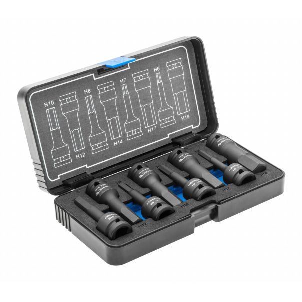 HOGERT Set udarnih nasadnih ključeva 1/2" HEX